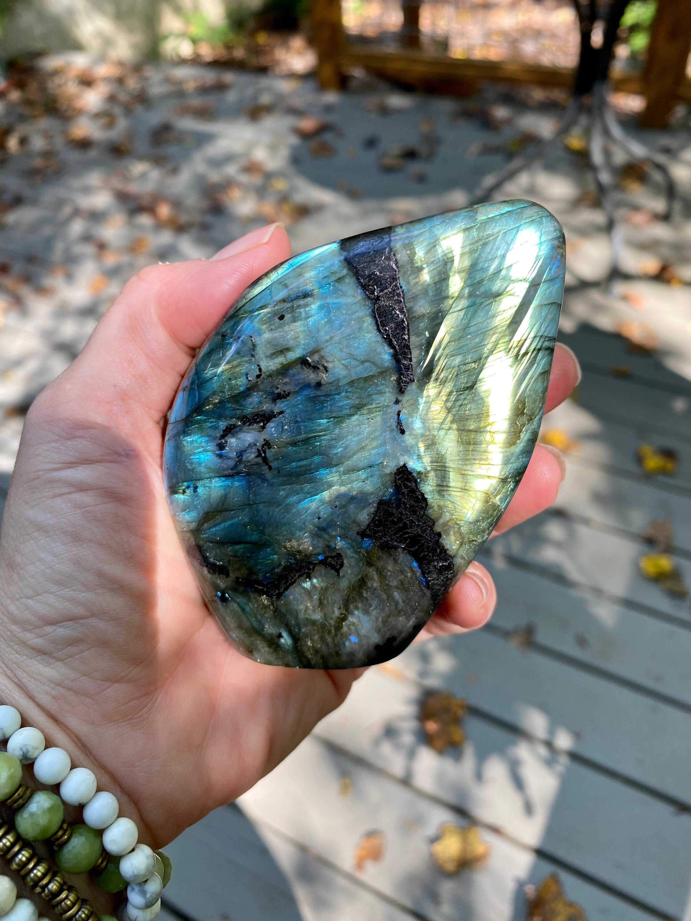 Rocks & Geodes Home & Living Home Décor Flashy Natural Labradorite ...