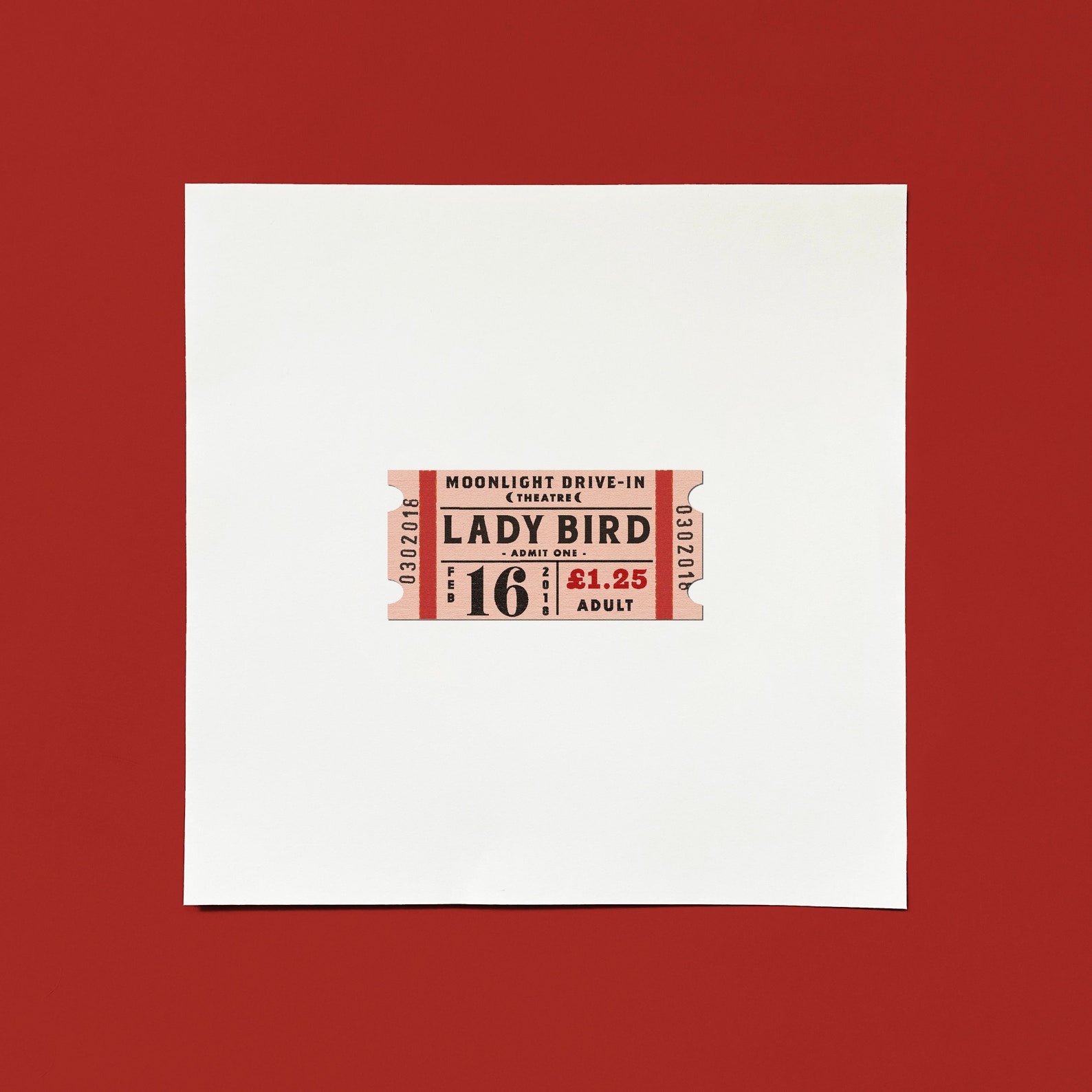 Cinema Ticket Print Personalised - Etsy