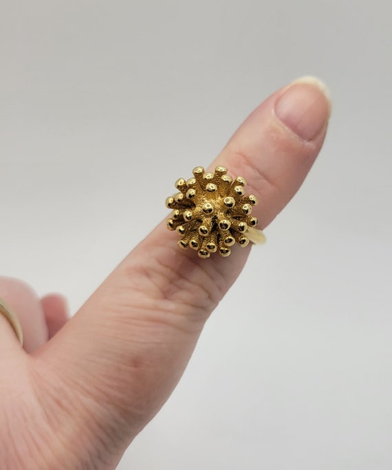 1975 Avon Ring Sunflare Starburst Sunburst Flower - G… - Gem