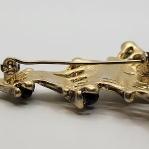 Rare Monet Christmas Tree Pin - Goldtone Brooch Red Green Colorful ...