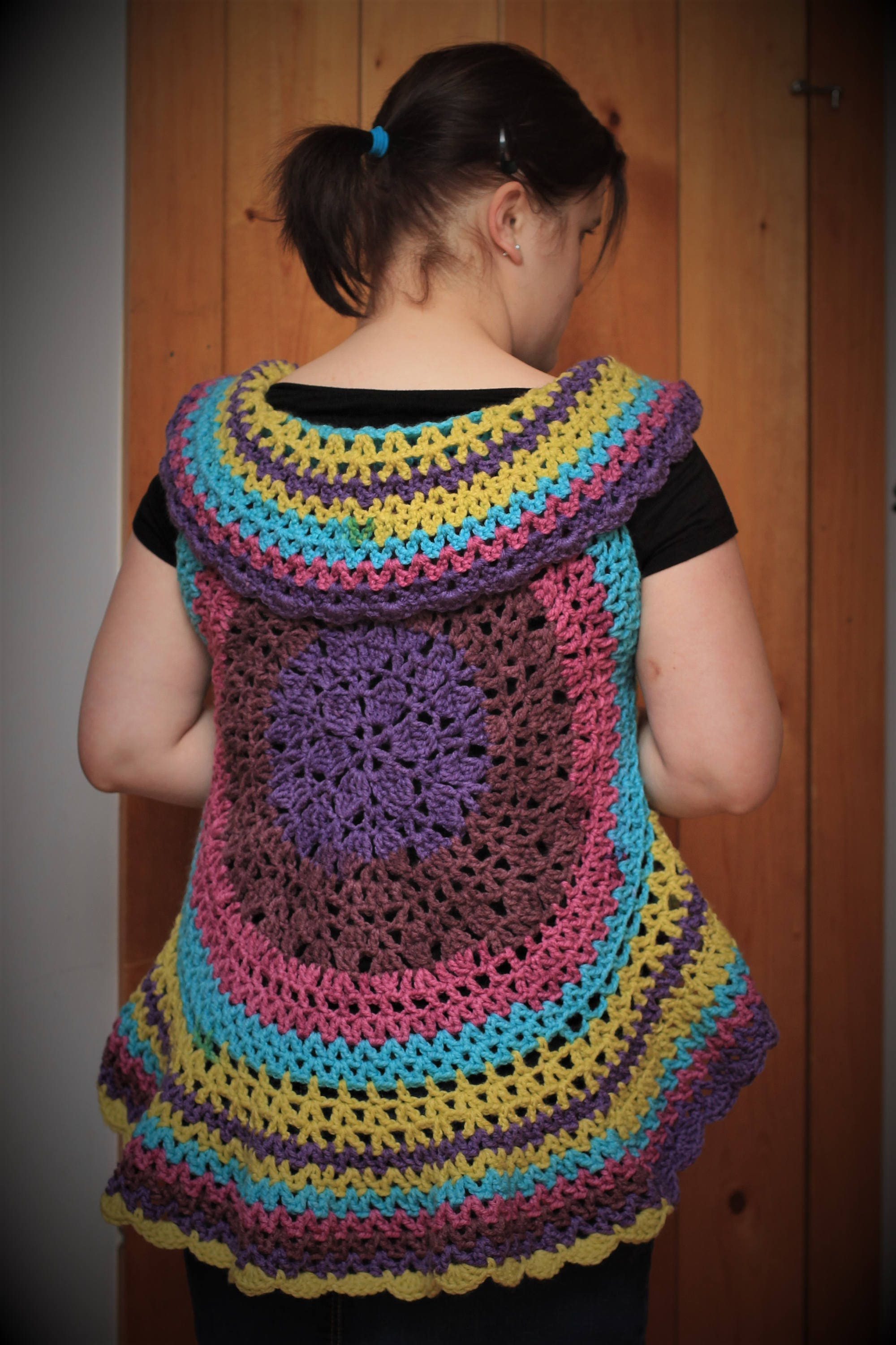 Bohemian Lily Circular Vest Pattern - Etsy