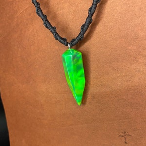 Green Opal Necklace, Gift for Him, 5th Year Anniversary, Opal Pendant, Green Opal, Summer ...