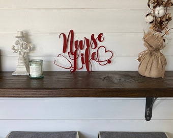 12 & 18 Nurse Life Metal Art Home Decor Wall Hanging Gift - Etsy