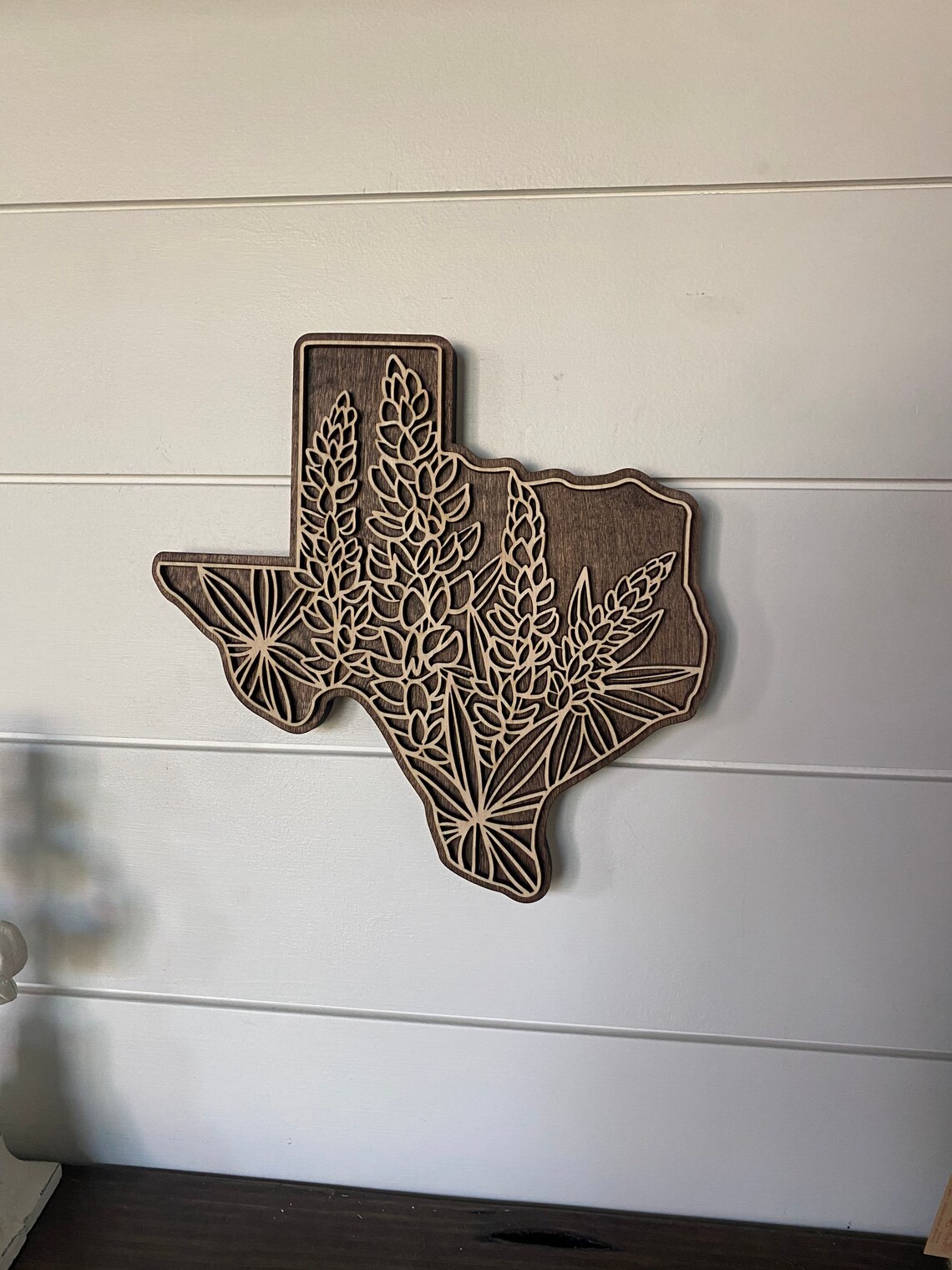 Wooden Texas Bluebonnet Sign - Etsy