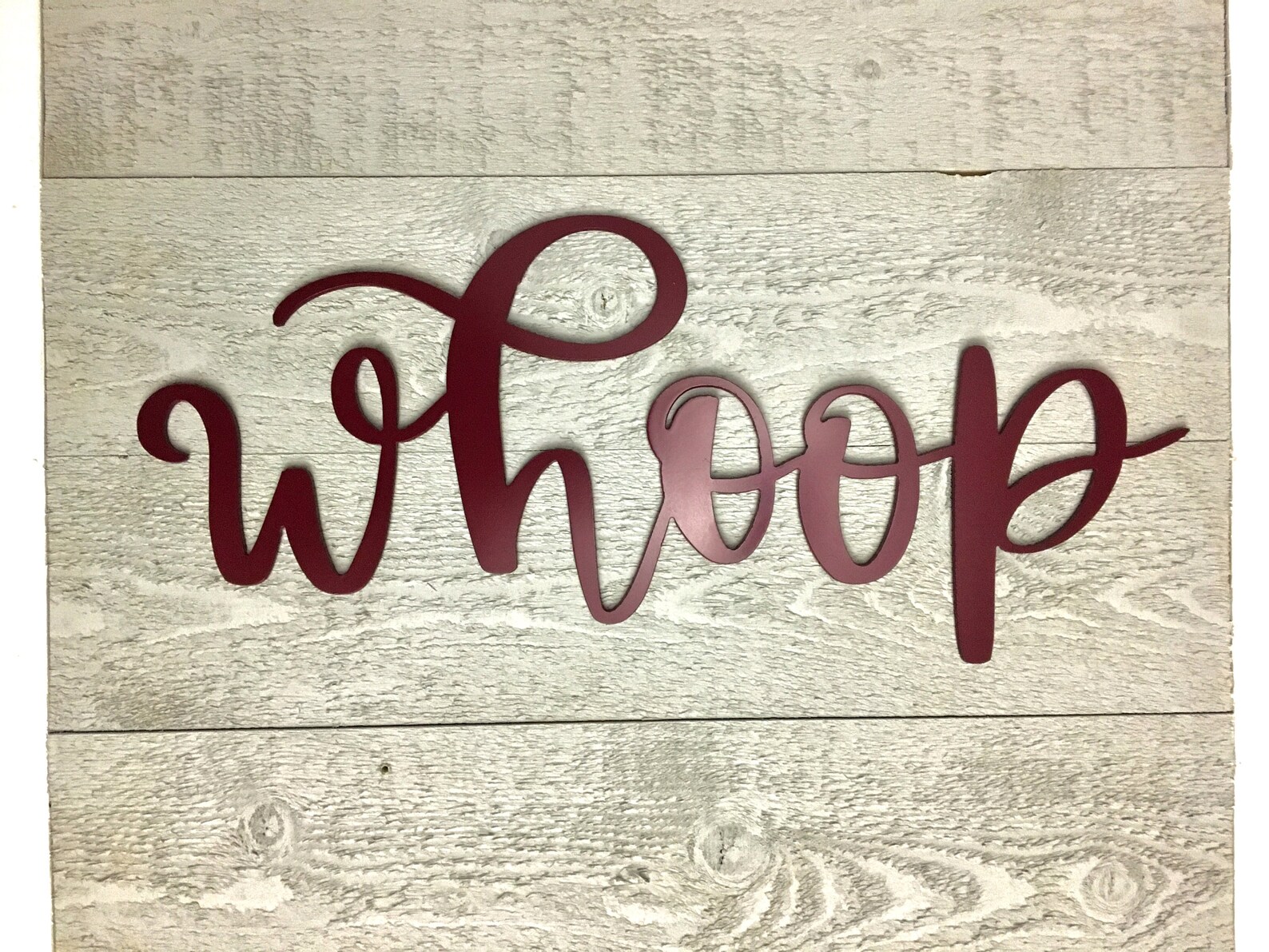 Custom Hand Lettered Whoop Metal Sign Farmhouse Texas A and - Etsy