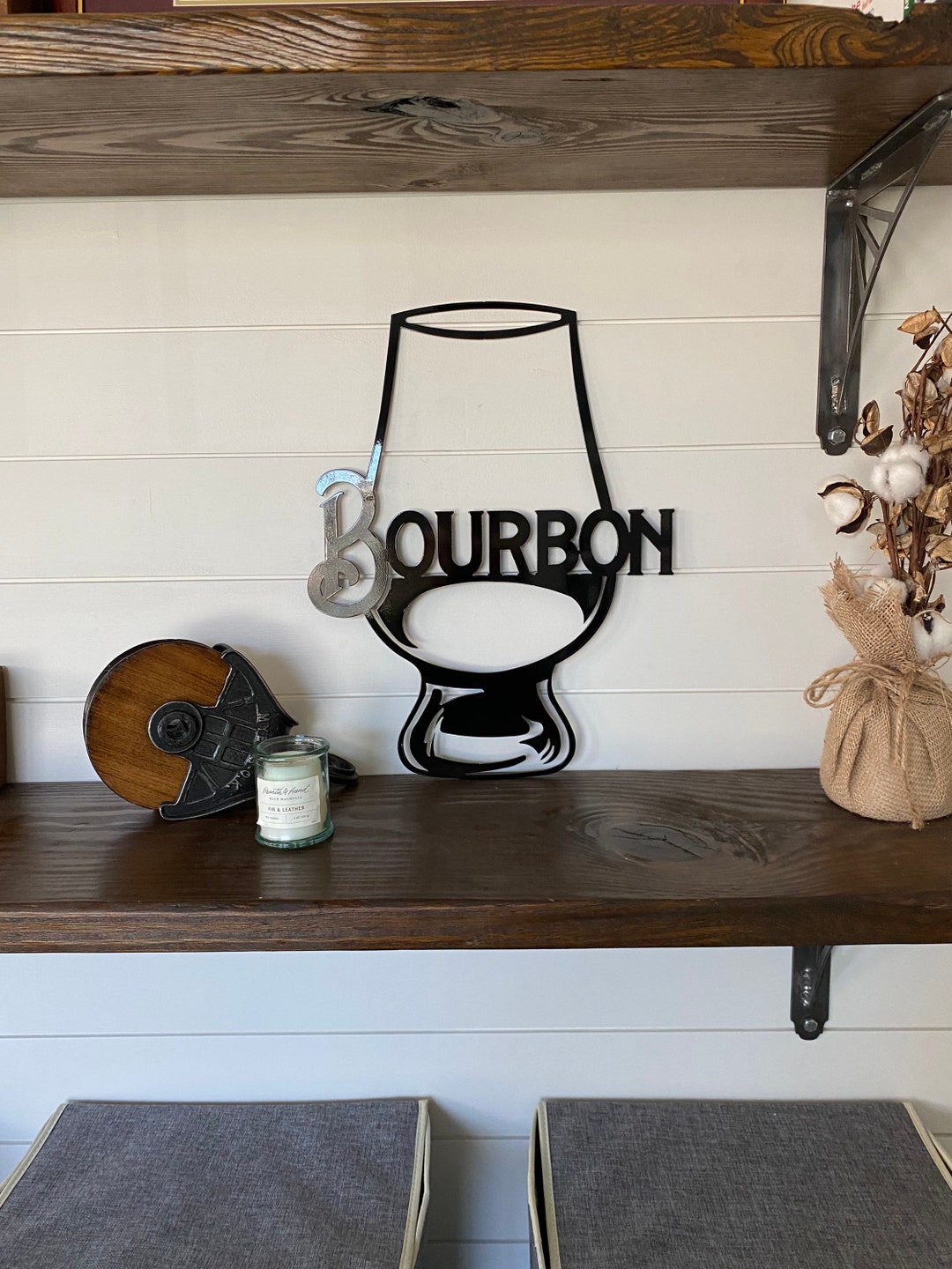 Metal Bourbon Sign - Etsy