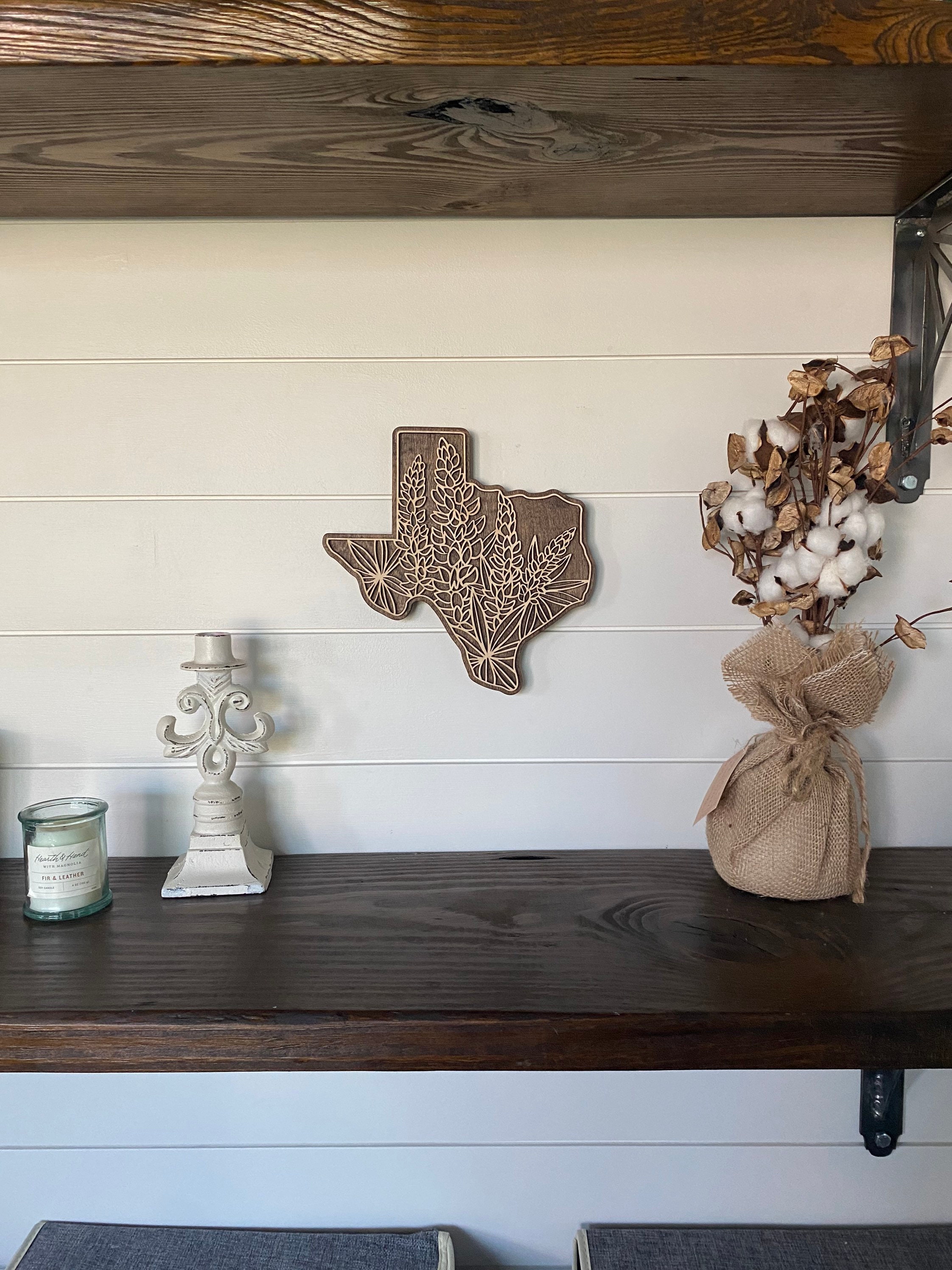 Wooden Texas Bluebonnet Sign - Etsy