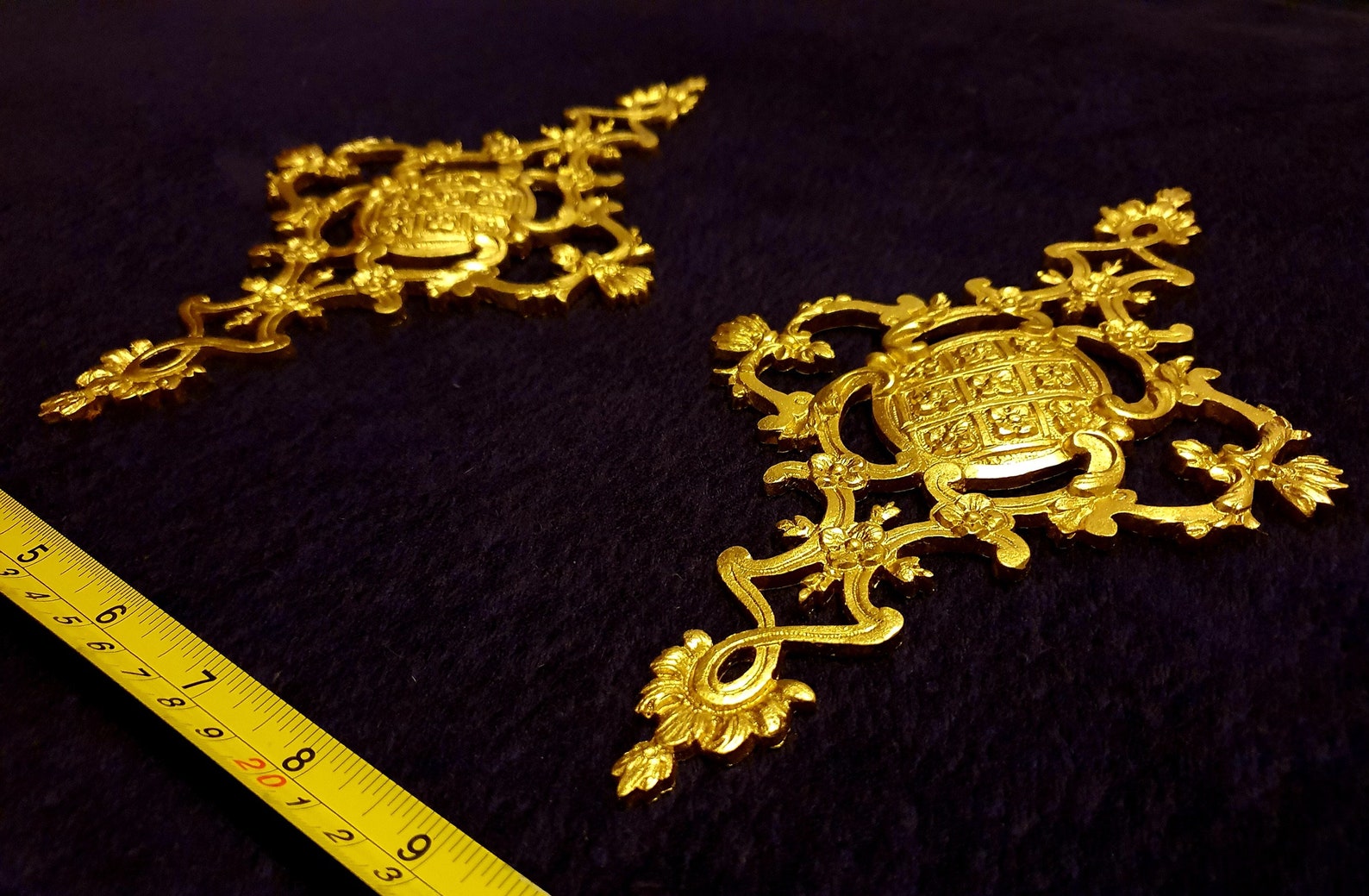 Pair Gilt Gold or White French Style Decorative Onlay Applique - Etsy