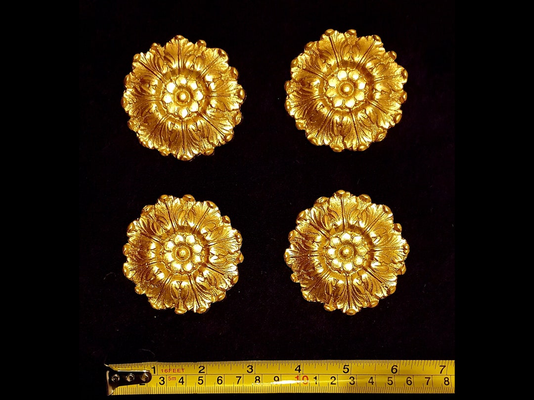 4 Gilt Gold or White French Style Decorative Wall Furniture Moulding ...