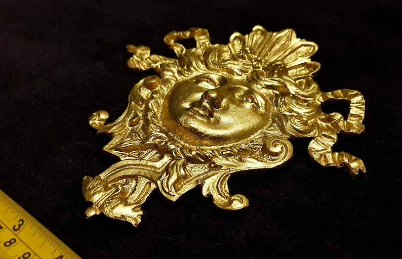 Large French Louis XVI Style Decorative Wall Furniture Applique Female ...