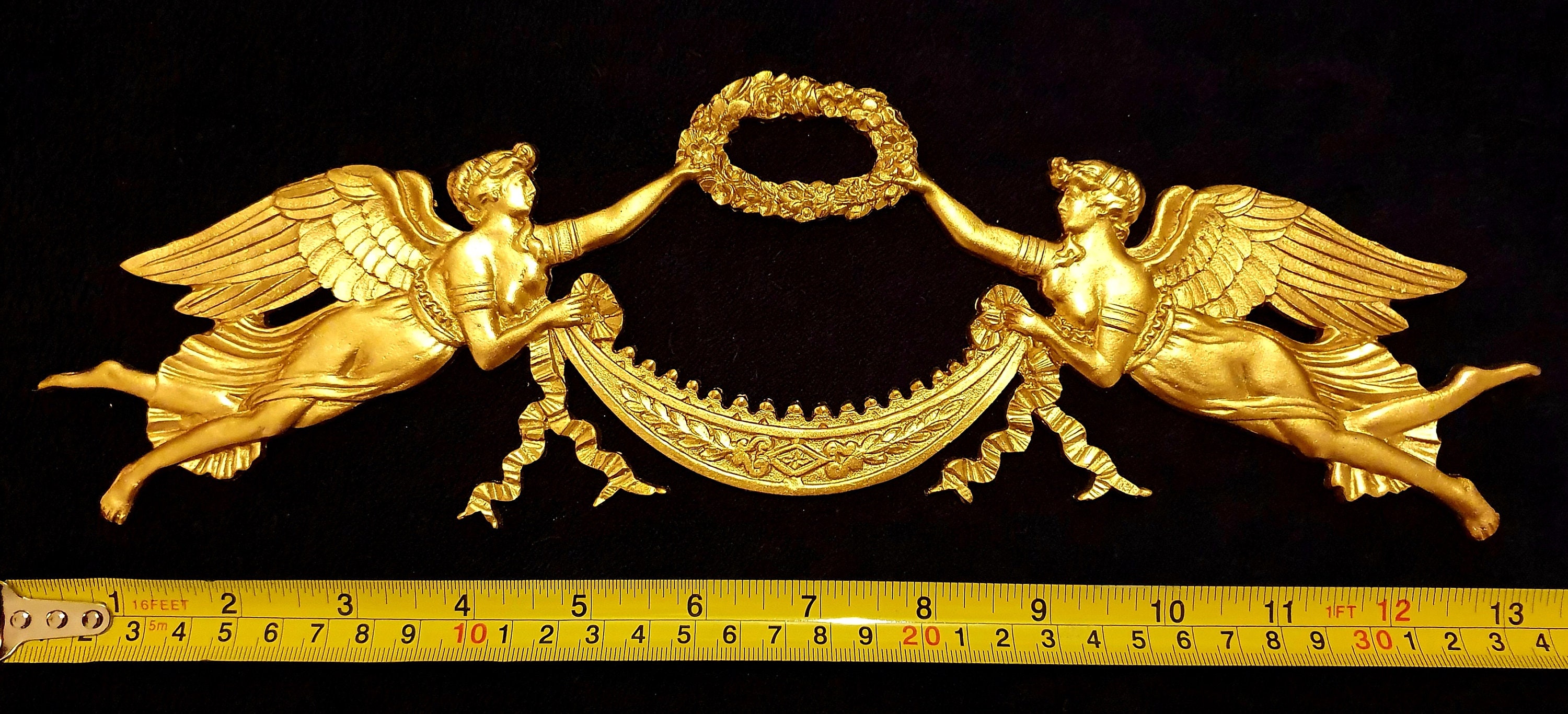 Large Gilt or White French Antique Empire Style Decorative Wall ...