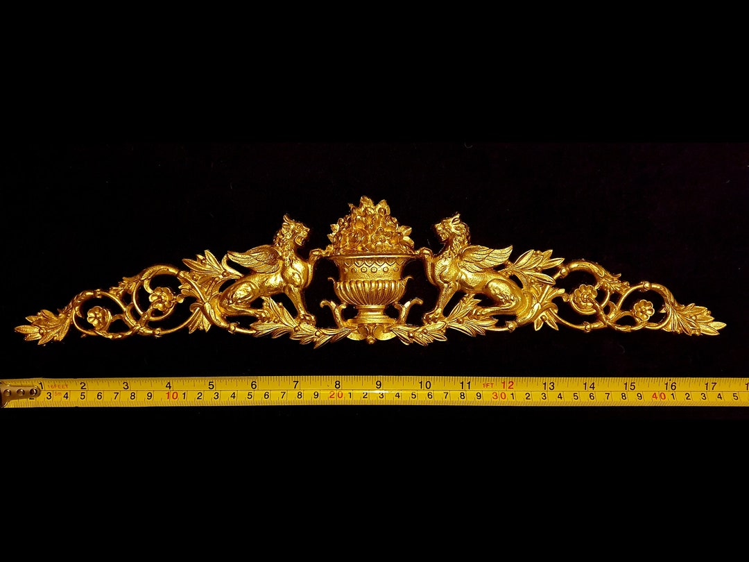 Large Gilt or White French Antique Empire Style Decorative Wall ...