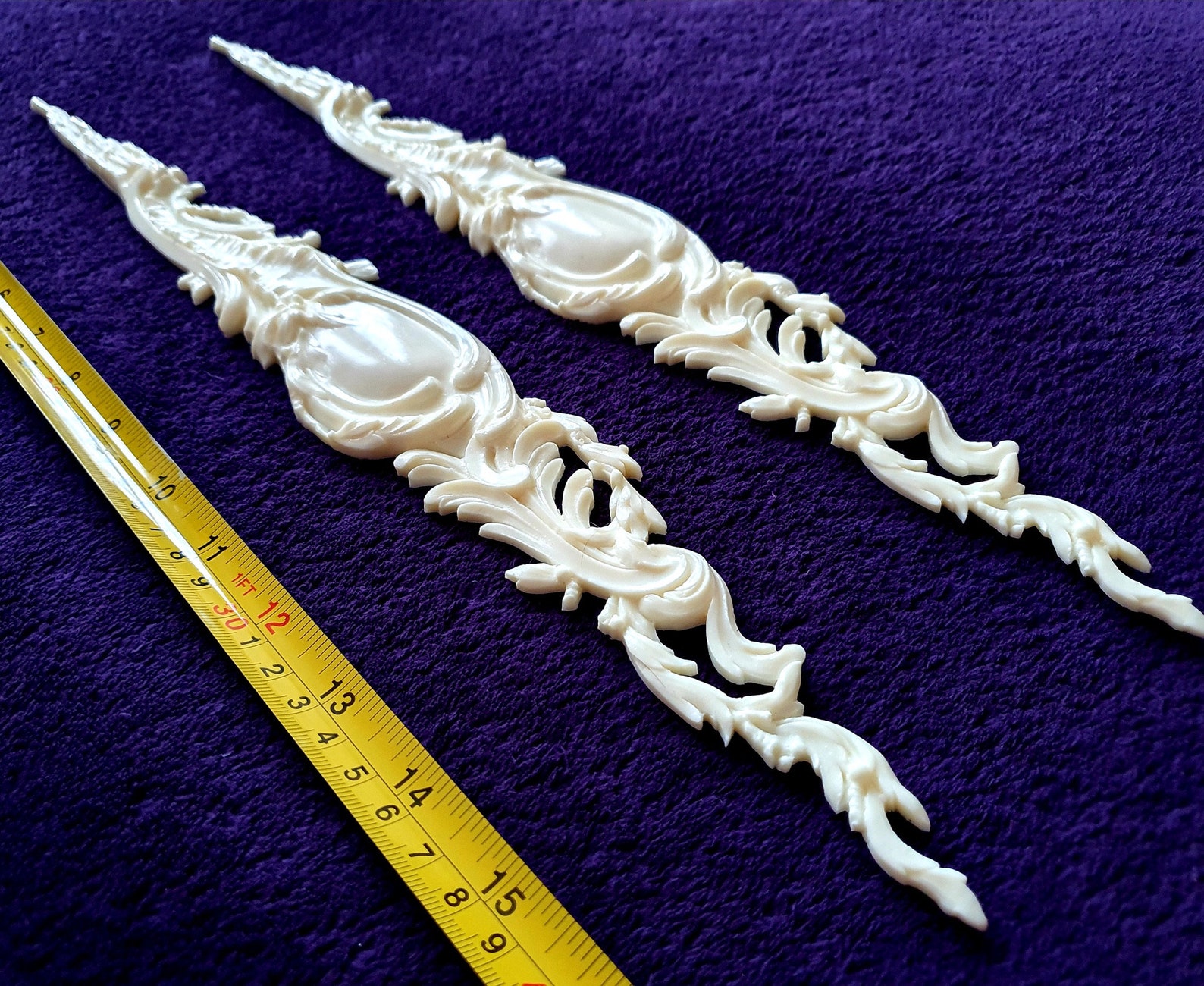 Large Pair Gilt Gold or White French Style Decorative Wall - Etsy