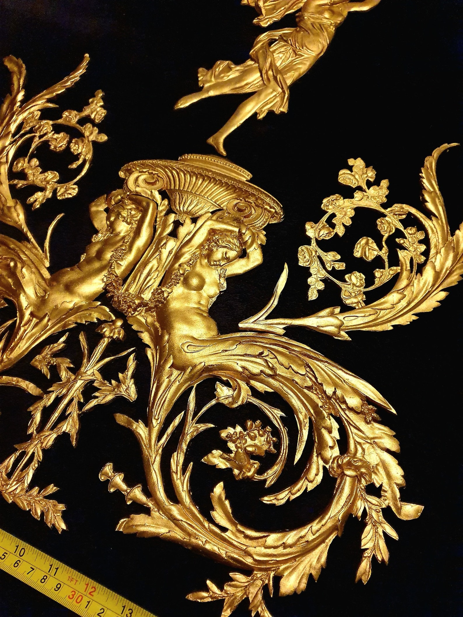 Large Gilt or White French Louis Xvi Style Ornate Decorative Wall ...