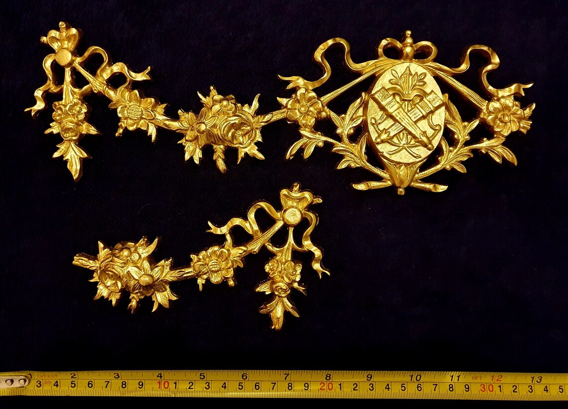 Large Gilt or White French Style Decorative Wall Furniture | Etsy