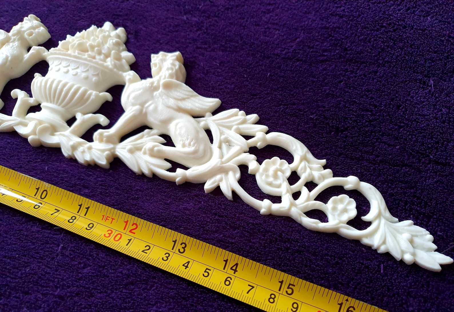 Large Gilt or White French Antique Empire Style Decorative Wall ...