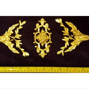 Large Gilt or White French Style Decorative Wall Furniture Moulding ...