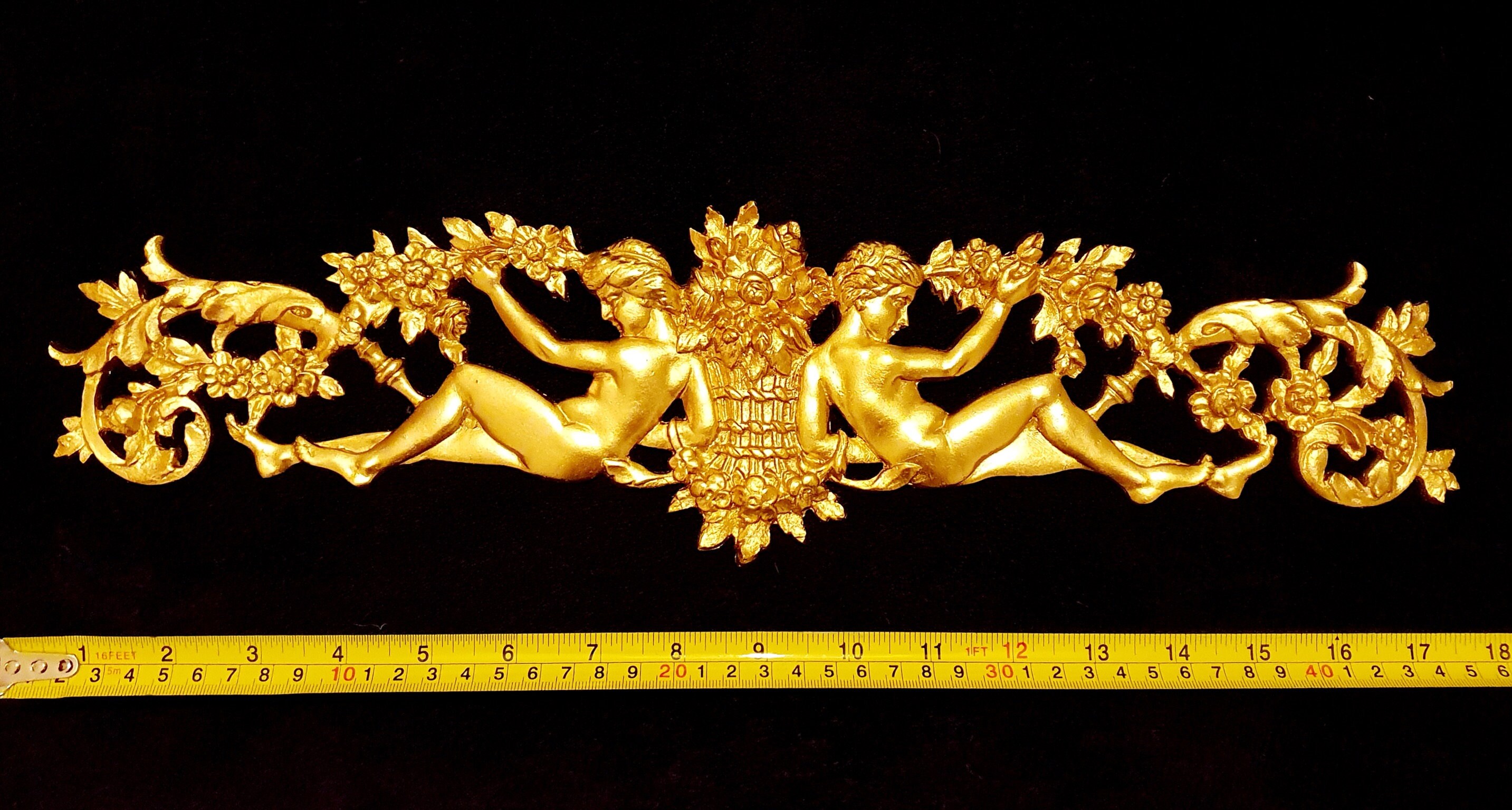 Large Gilt or White French Antique Empire Style Decorative Wall ...