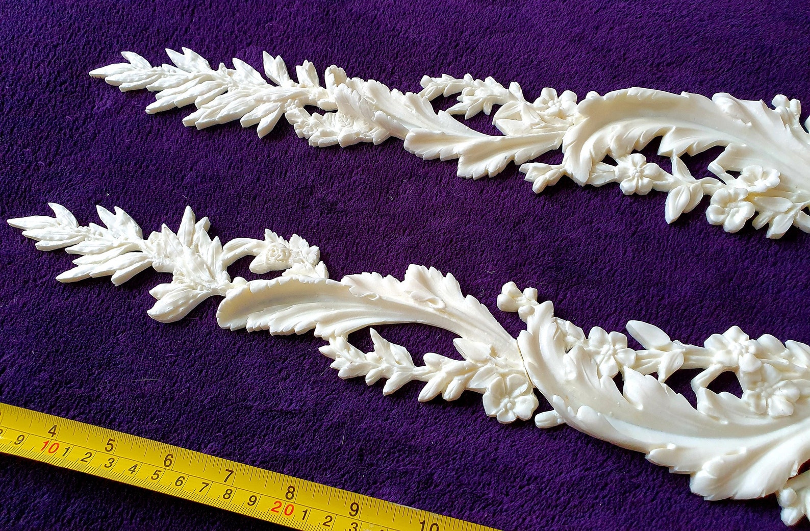 Large Pair Gilt Gold or White French Style Decorative Wall Furniture ...