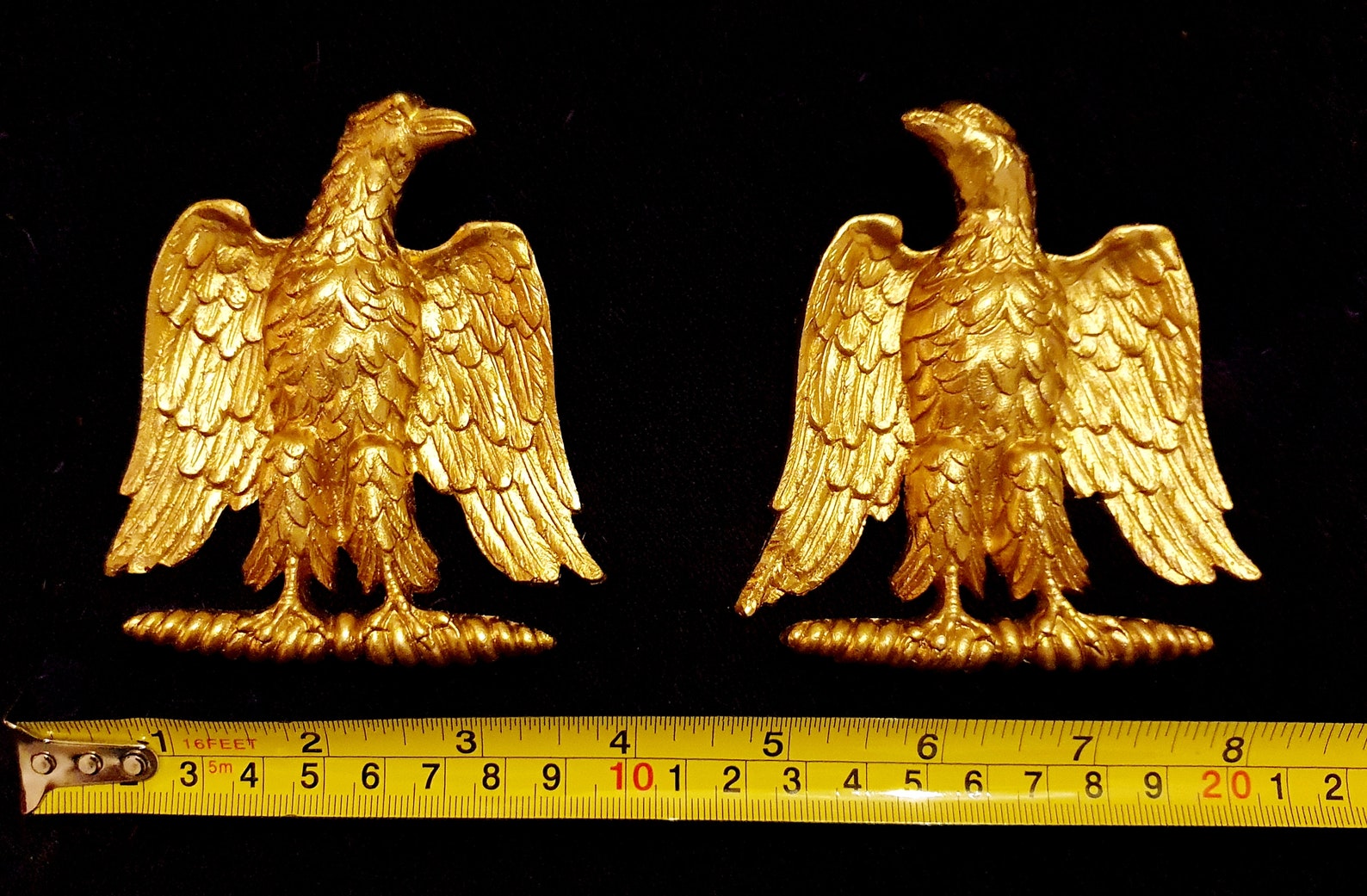 Pair Gilt or White French Empire Eagle Style Decorative Wall - Etsy