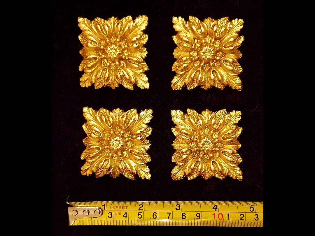 4 Gilt Gold or White French Style Decorative Wall Furniture Moulding ...