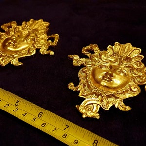 Pair Gilt Gold or White French Style Decorative Wall Furniture Moulding ...