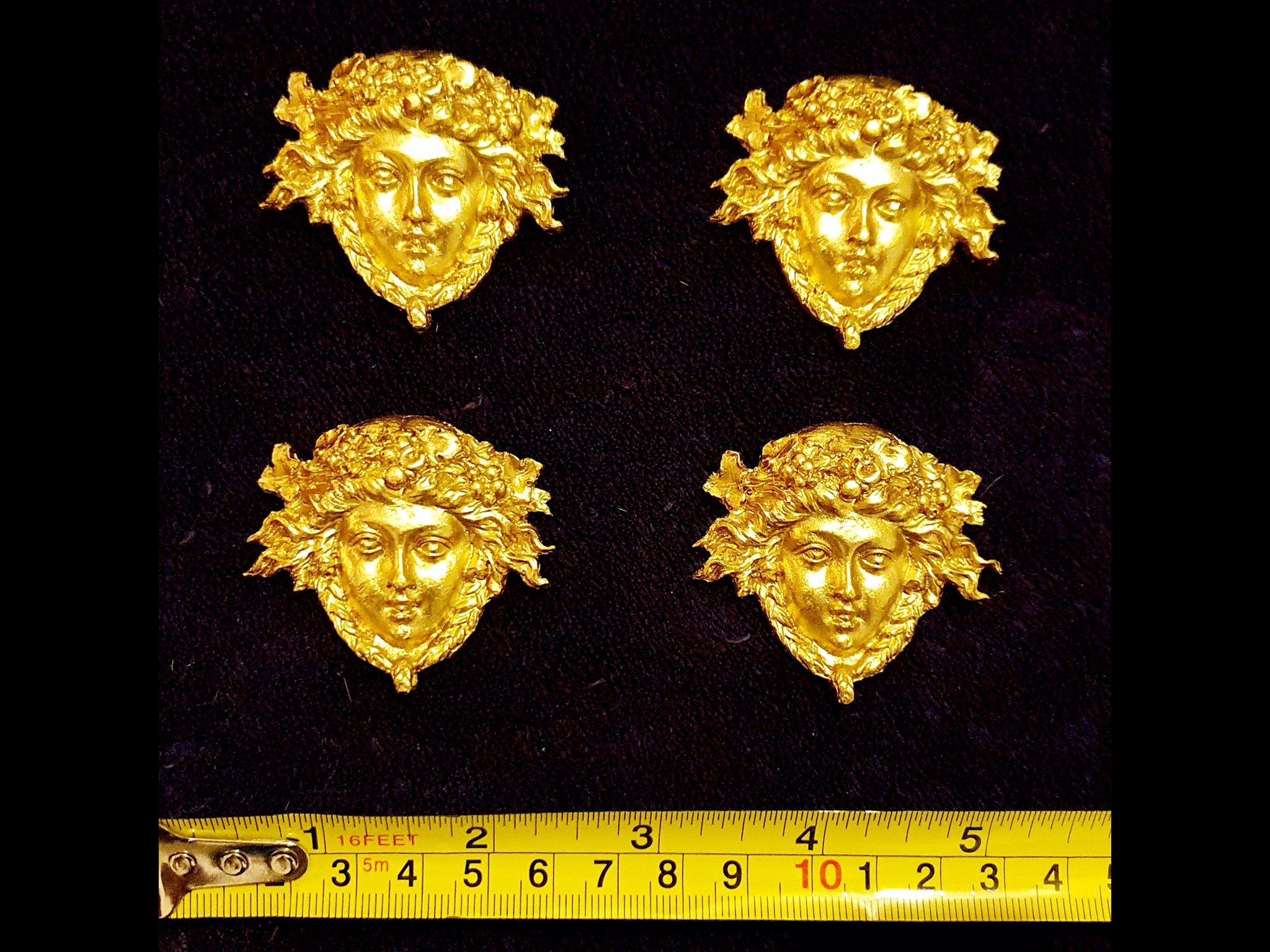 4 Gilt Gold or White French Style Decorative Wall Furniture Moulding ...