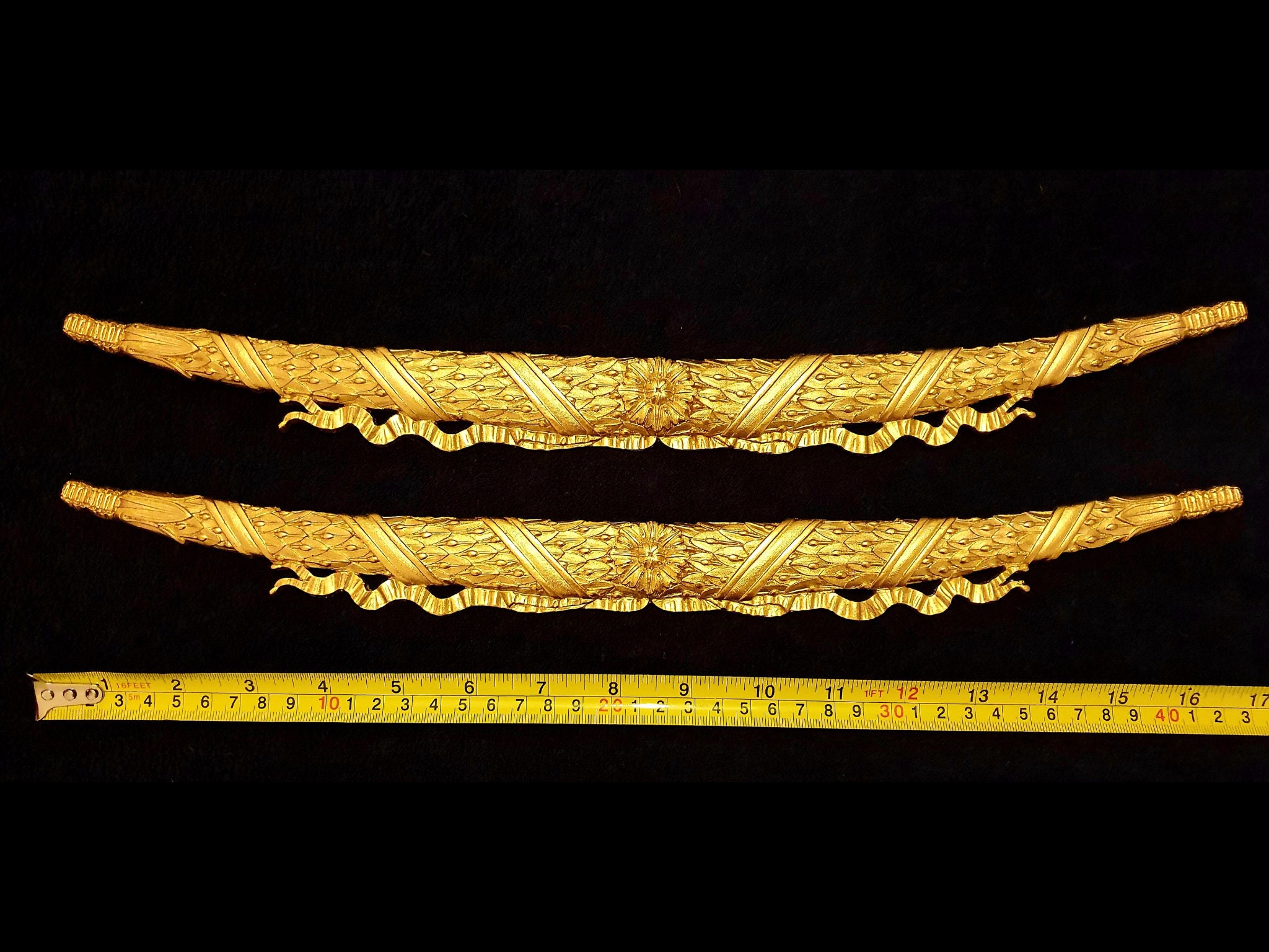 Large Pair Gilt Gold or White French Style Decorative Wall Furniture ...