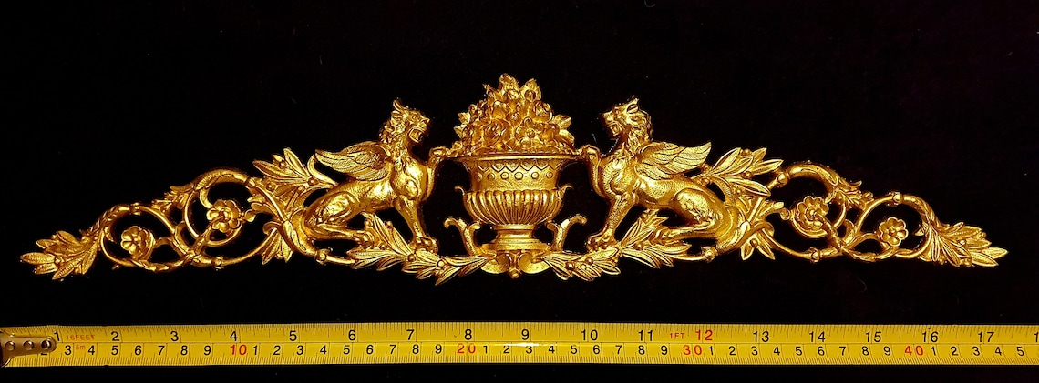 Large Gilt or White French Antique Empire Style Decorative - Etsy