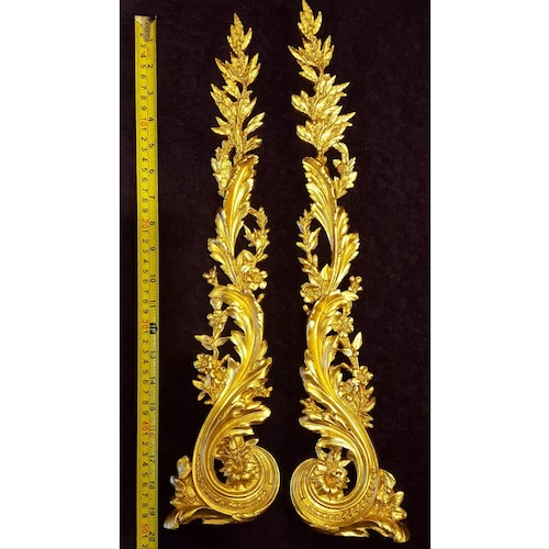 Pair Gilt Gold or White French Style Decorative Onlay Applique - Etsy