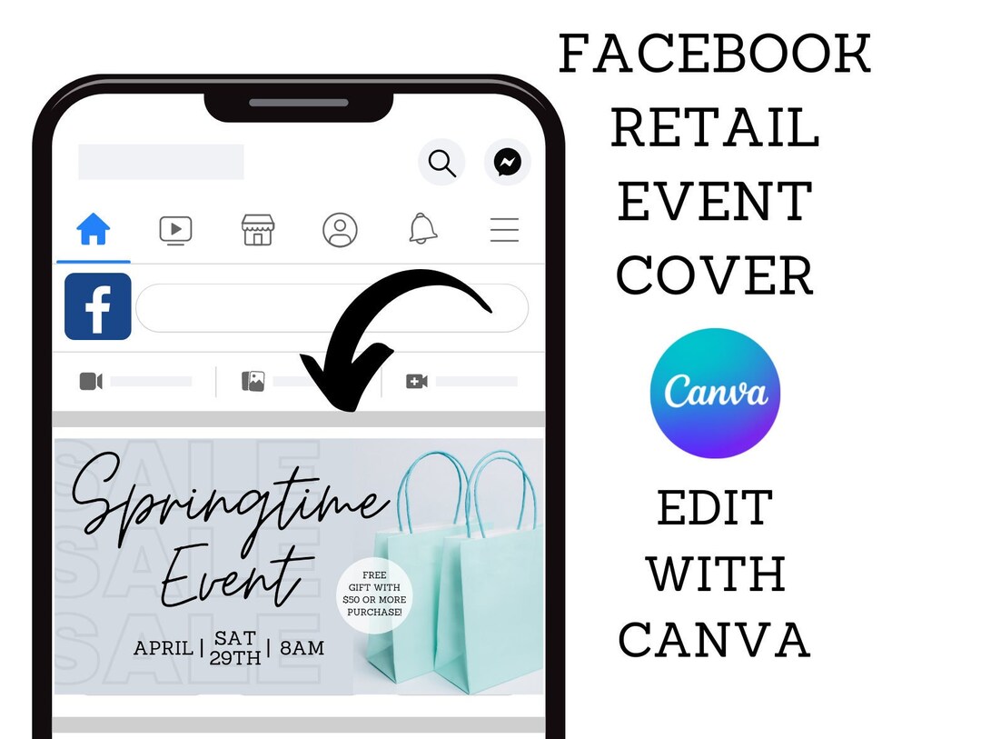 Facebook Event Header Shopping Sale Springtime Themed - Event Header ...