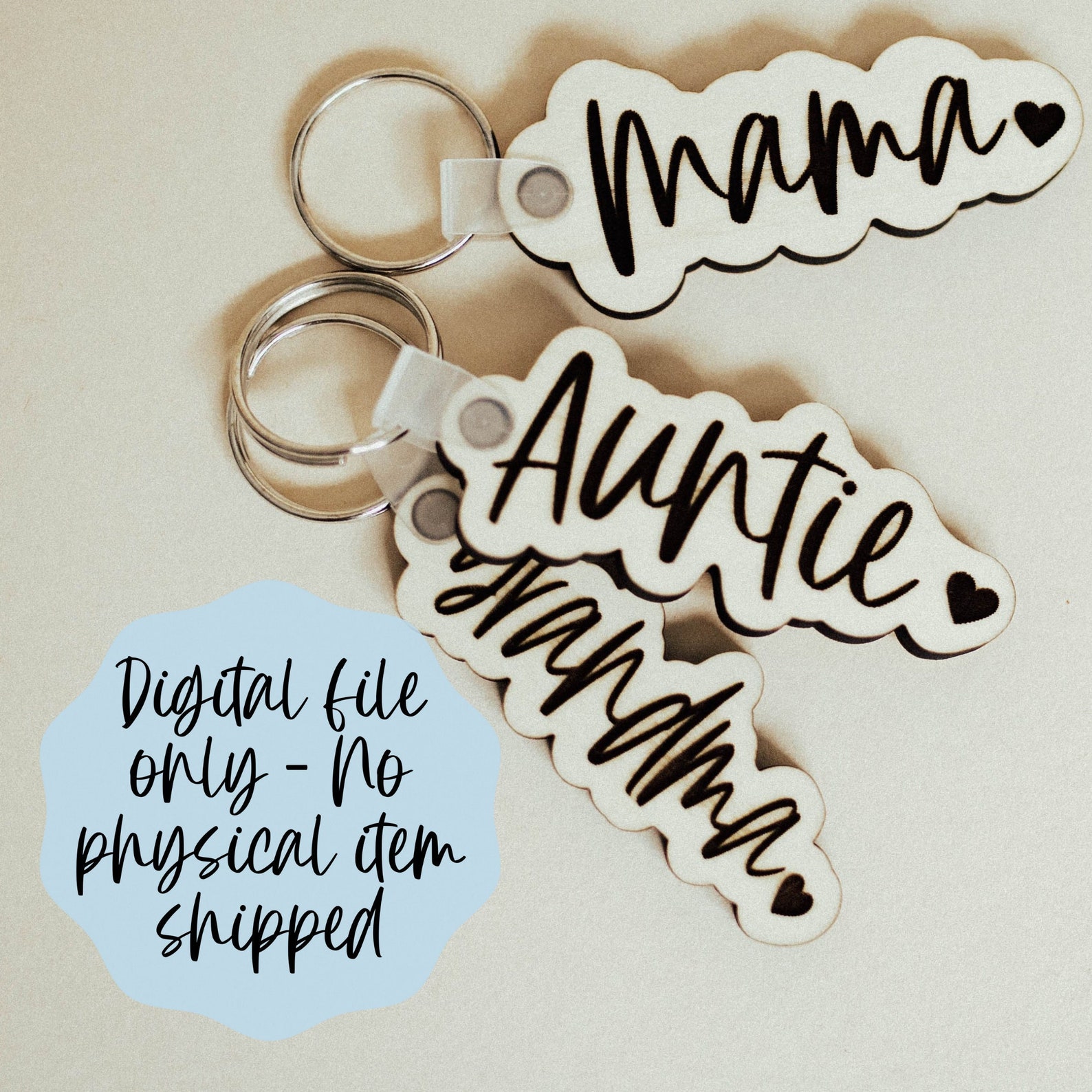 Keychain Mama Bundle SVG Grandma Digital File Download - Etsy
