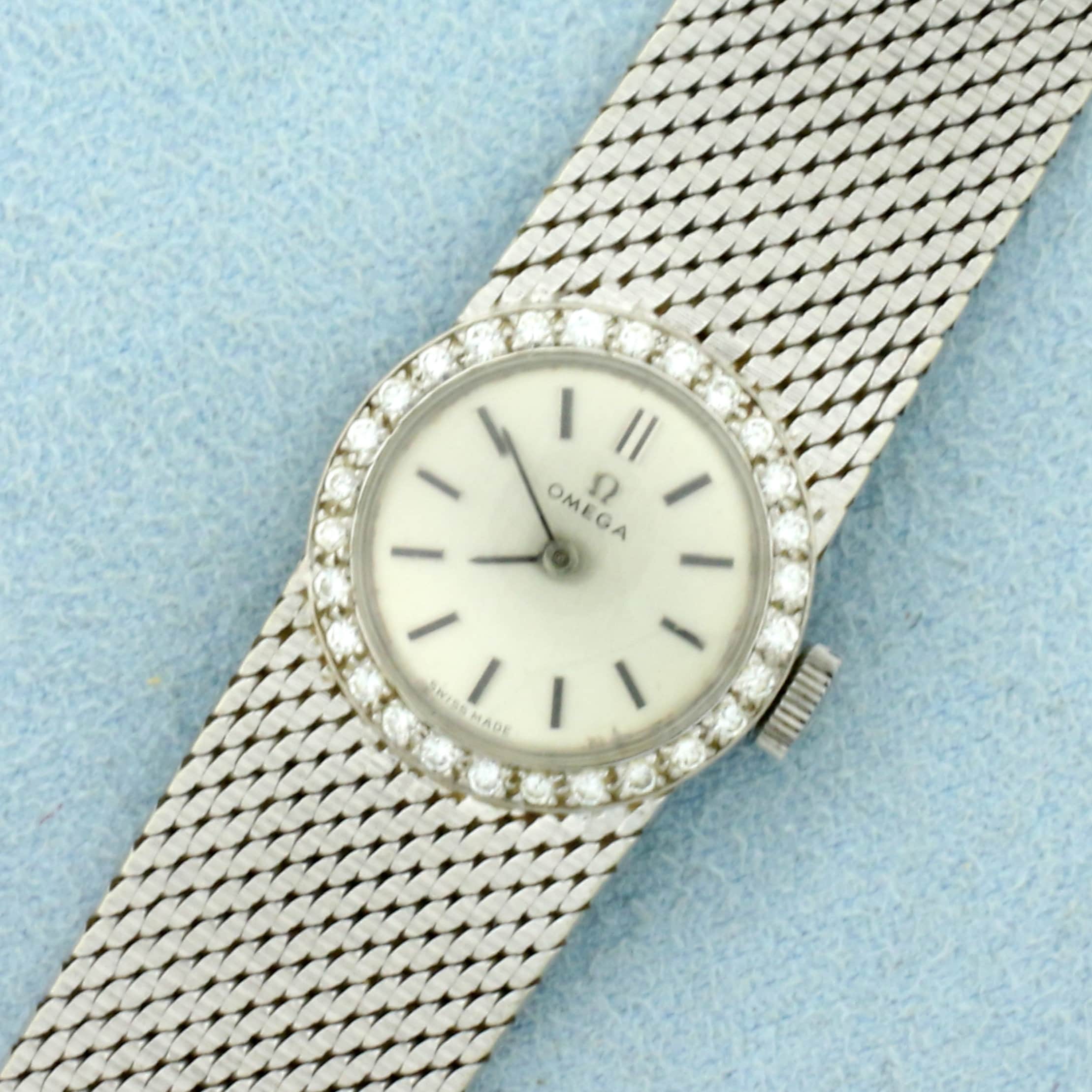Womens Vintage Manual Wind Omega Wrist Watch in Solid 18K - Etsy
