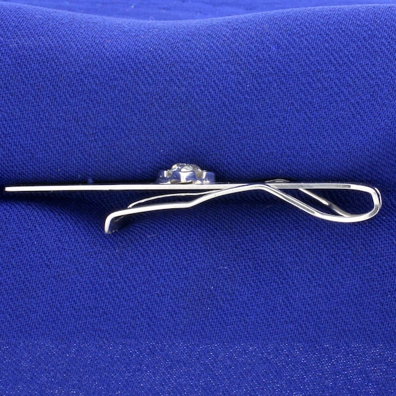 Vintage Old European Cut Diamond Tie Clip in 10k Whit… - Gem
