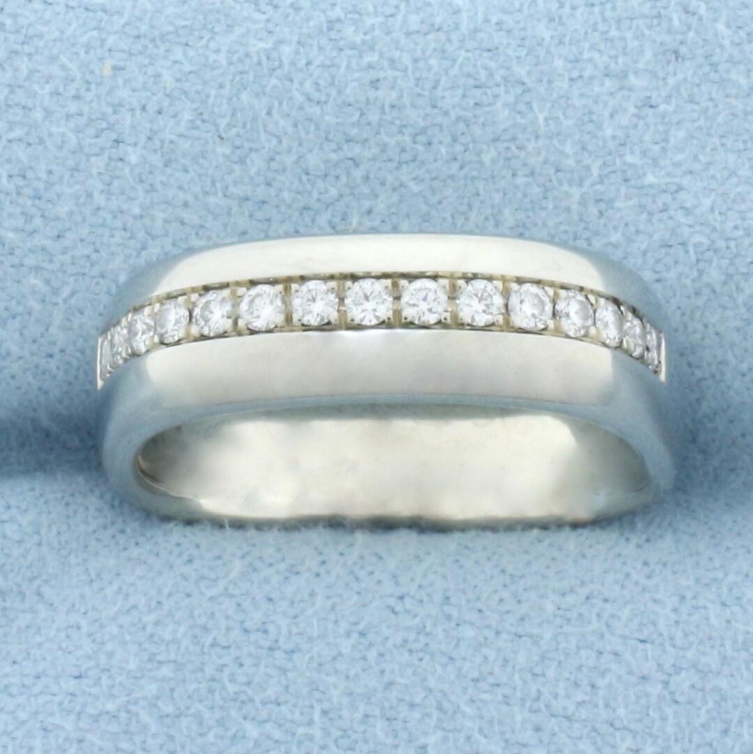 Jean-francois Albert Diamond Line Ring in 18k White Gold - Etsy