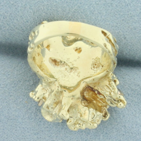 Diamond Nugget Design Ring in 18k Yellow Gold - Gem