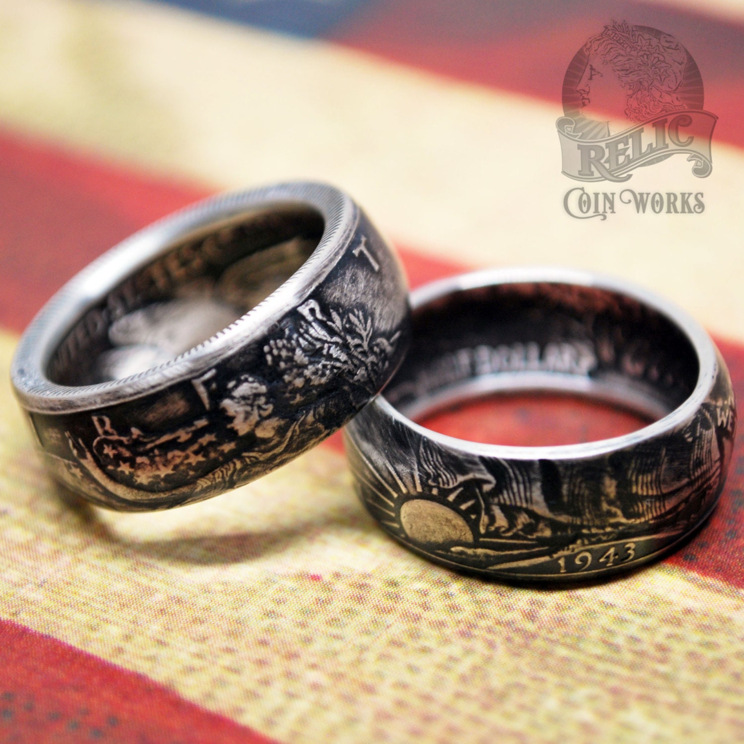 Silver Walking Liberty Coin Ring - Etsy