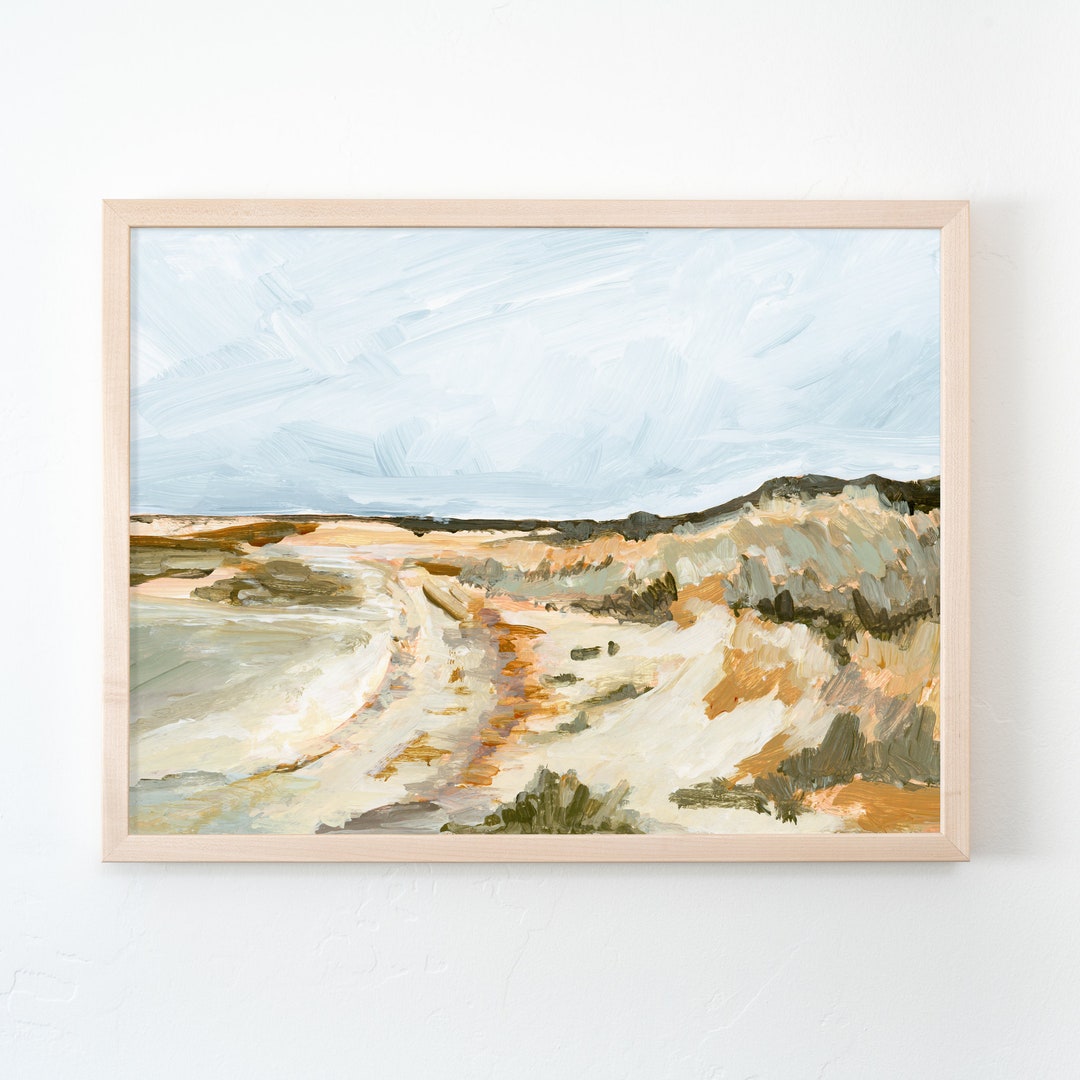 SEASIDE DUNES Horizontal Canvas Paper Print - Etsy