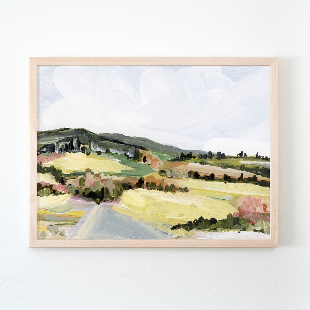 TUSCANY Horizontal Canvas Paper Print - Etsy