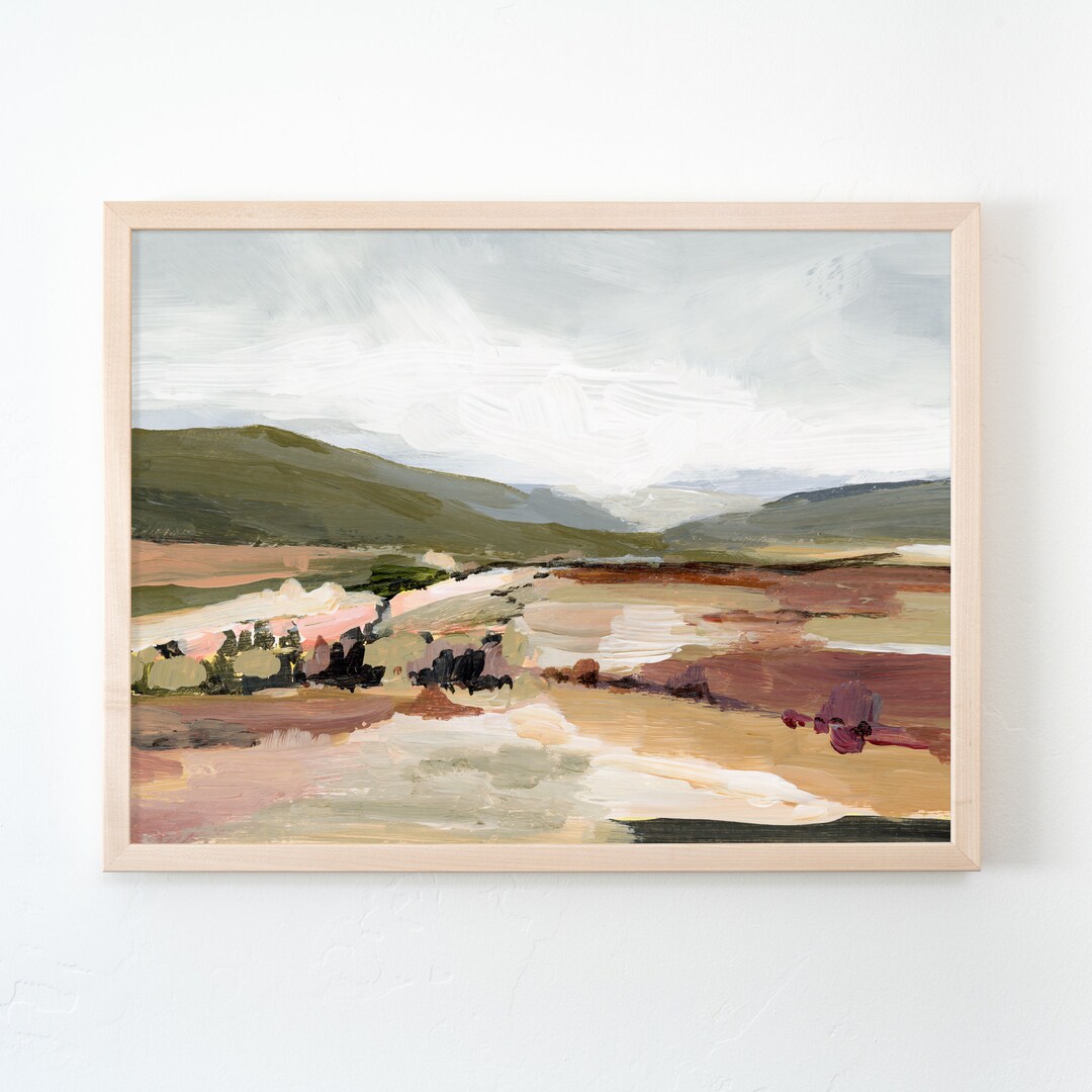 OLIVE HILLS Horizontal Canvas Paper Print - Etsy