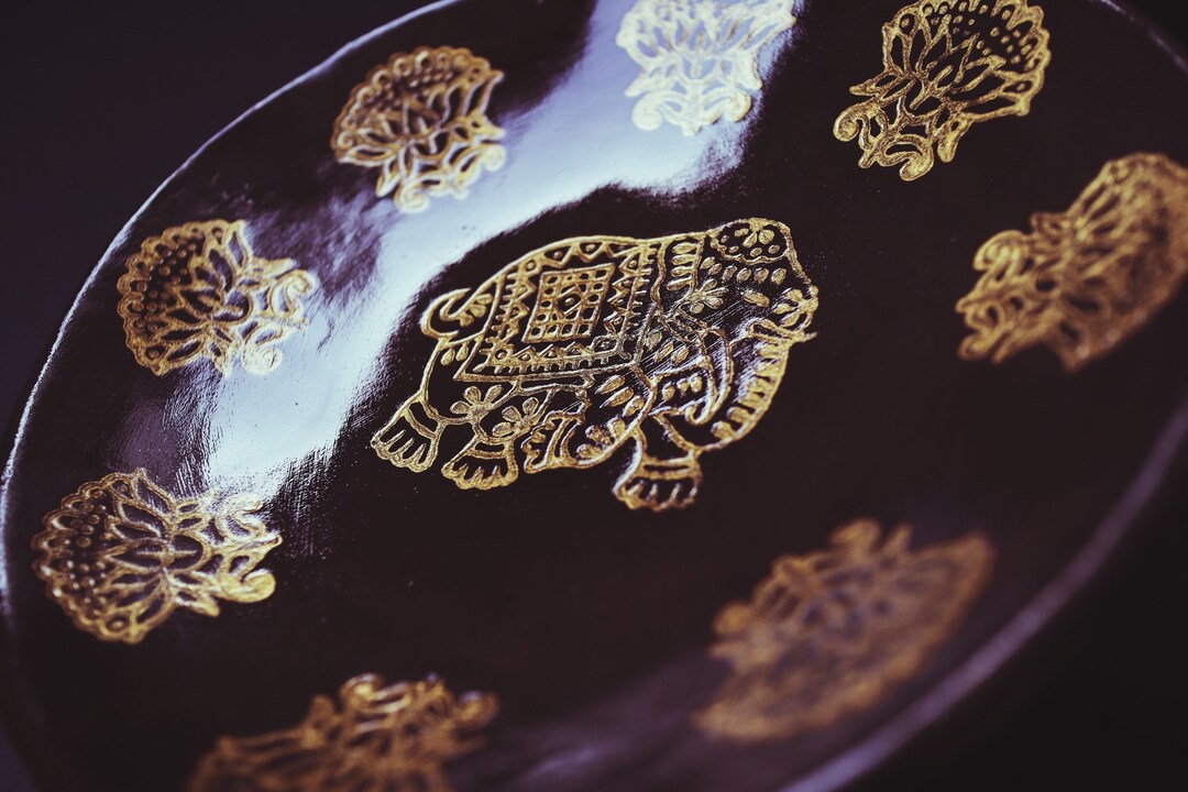 Decorative Plate "ganpati" Indian Design - Etsy