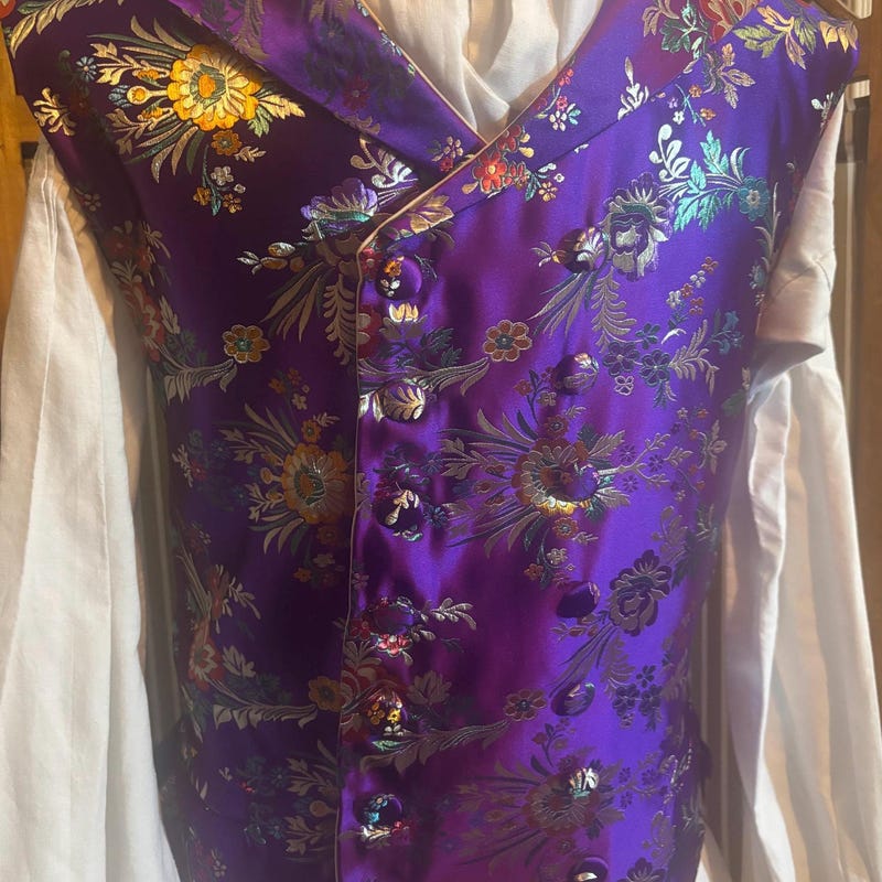 Purple Pirate Waistcoat - Etsy UK