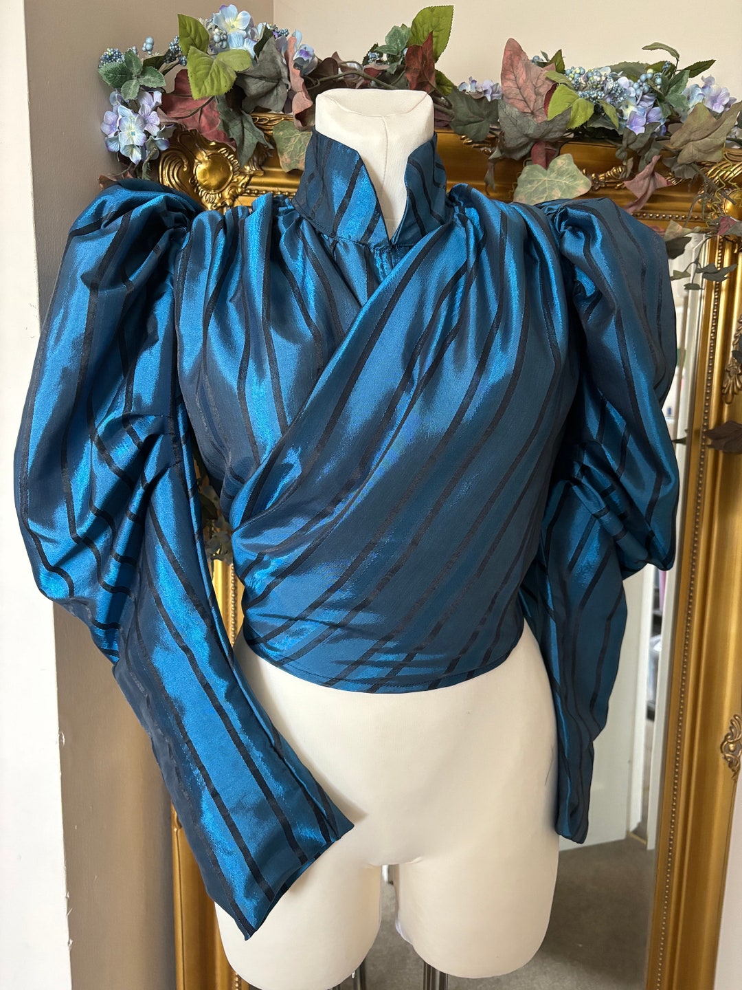 Ladies Victorian Wrap Style Blouse. Ready Made - Bust 38”. Waist 30” - Etsy