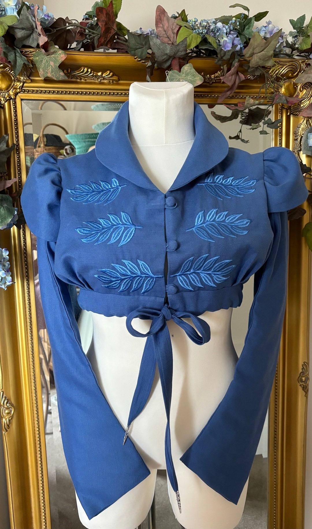 Made to Measure Ladies Regency Style Embroidered Spencer Jacket. Jane ...