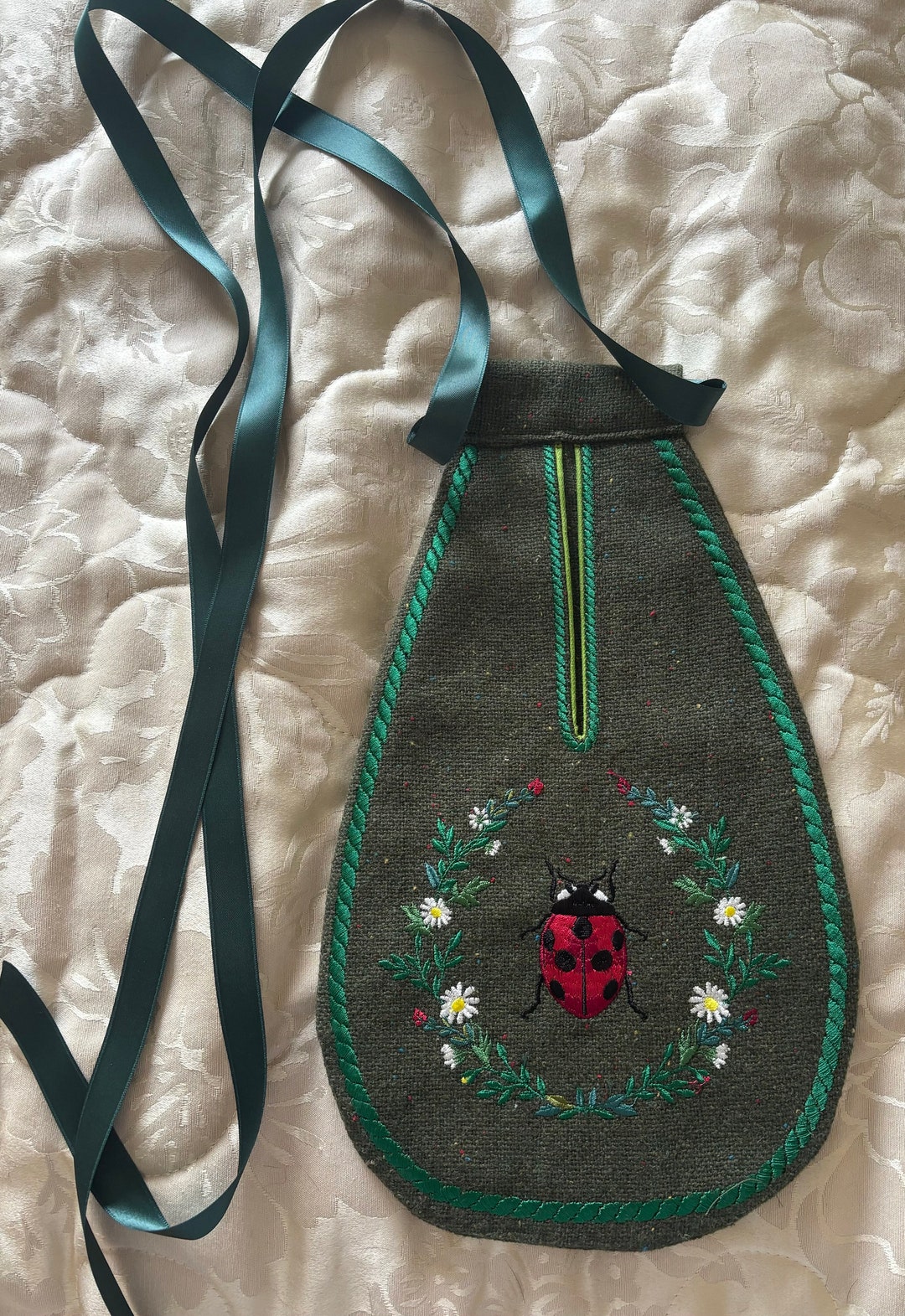 18th Century Style Pockets. Embroidered Georgian Forest Inspired ...