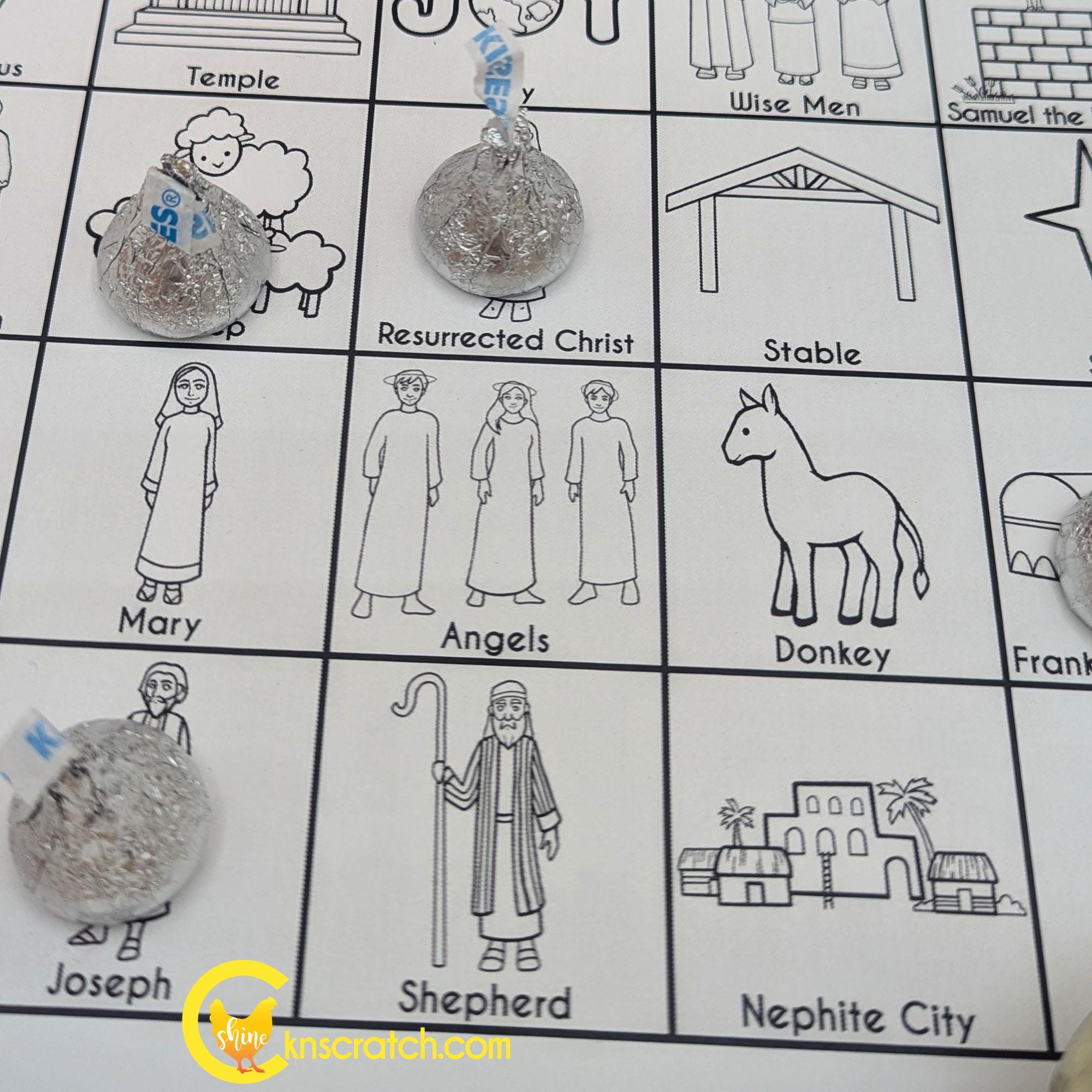 LDS Nativity Bingo Game | Christmas Holiday Activity (digital Download ...