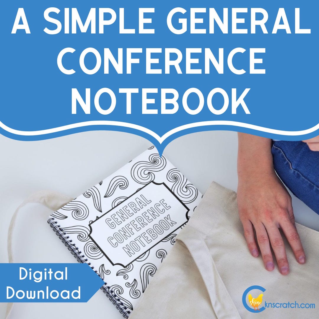 Simple General Conference Notebook for Those That Don't Take a Lot of ...