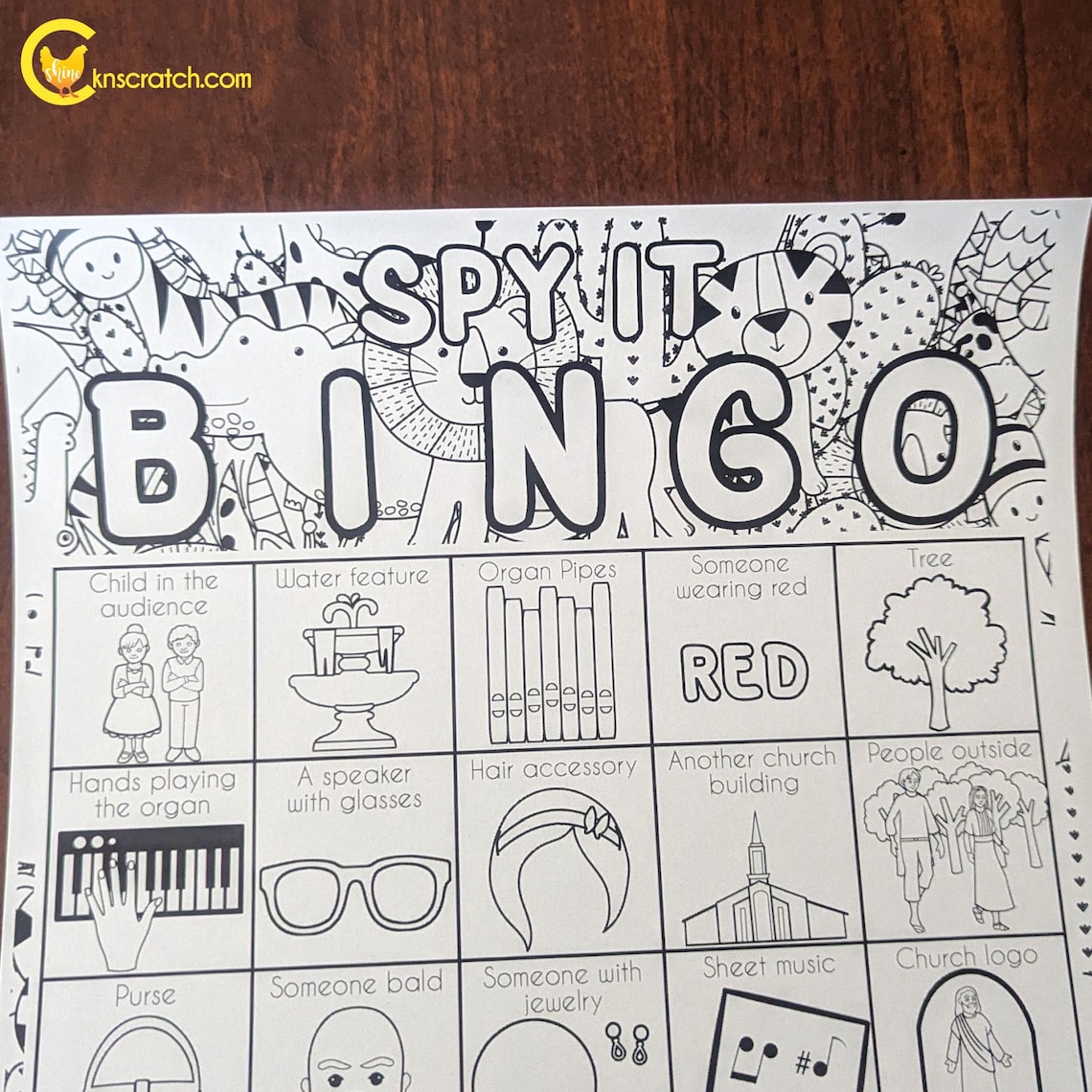 Spy It LDS General Conference Bingo Game for Kids (latter-day Saints ...
