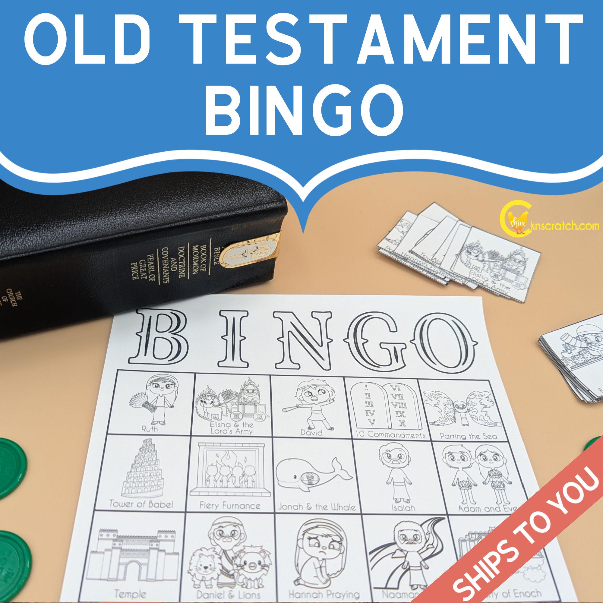 Old Testament Bingo Game | LDS Bible Game for Kids & Families | Church ...