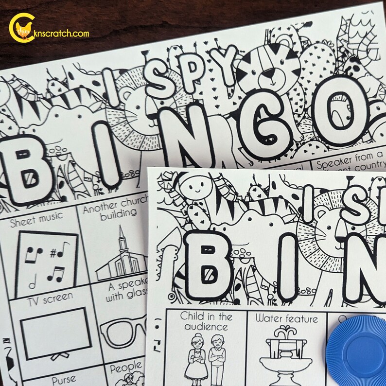 I Spy LDS General Conference Bingo Game for Kids latter-day Saints - Etsy